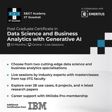 Eandict Academy Iit Guwahati Data Science And Business Analytics Course … Post Graduate