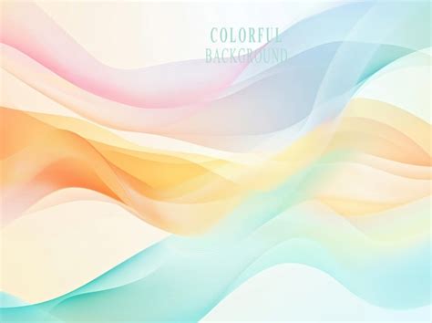 Abstract Background Vector Presentation Design With Colorful Shapes And Wavy Lines Premium Ai