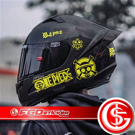 Jual Stiker Helm Cutting Stiker One Piece Set Helm Premium Termurah Shopee Indonesia