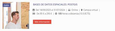 Cursos Online 2023 2024 Postgis Geoportales Web Mapping Y Qgis Cartosig