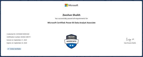 Zeeshan Shaikh On Linkedin Pl300 Powerbi Businessintelligence 20 Comments