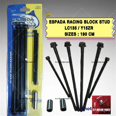 Block Stud Block Tiang Racing Jet Rod 190cm Y15zrlc135 Espada Shopee