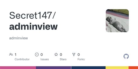 GitHub Secret Adminview Adminview