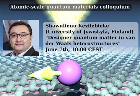 Spring 2022 Atomic Scale Quantum Materials Colloquium