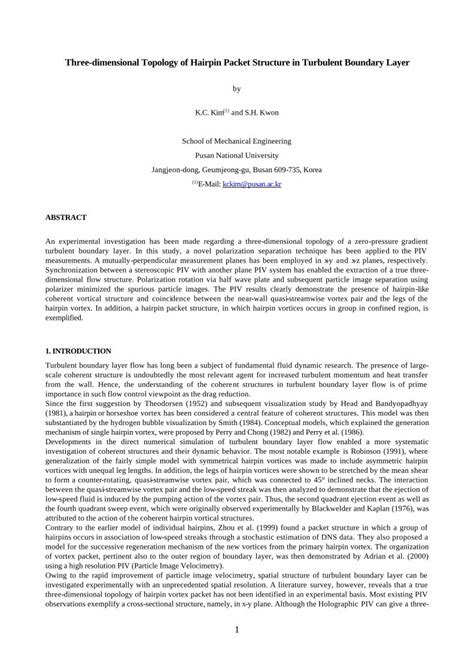 pdf three dimensional topology of hairpin packet structure in