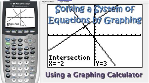 Solving A System Of Equations With Ti 84 Youtube