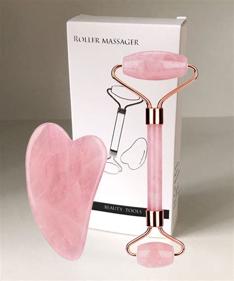 🌷주문폭주 누적판매 1만개 돌파 🌷하트 괄사 롤러 세트 로즈쿼츠 셀프 얼굴 바디 마사지 종아리 두피괄사 승모근 리프팅 붓기 에이블리