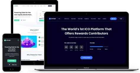 炫酷动画效果营销类网页模板 Cryptlight