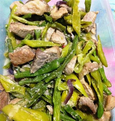 The Easy Kitchen Ginataang Sitaw With Baboy