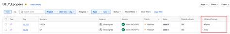 How To Show Original Estimateremaining Estimate A