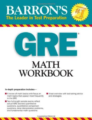 Barrons Gre Math Workbook Madore Ph D Blair 9780764141744 Books