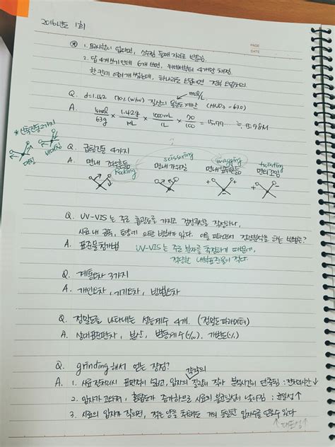 2016년도 1회 화학분석기사 실기 필답 기출 복구 네이버 블로그