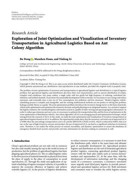 Pdf Exploration Of Joint Optimization And Visualization Of Inventory