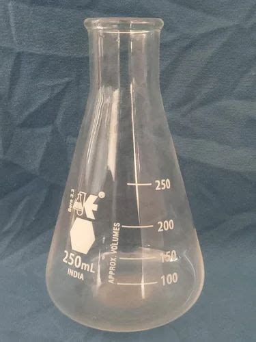 Lab Glass Conical Flask For Measuring Capacity Ml At Rs In Rajkot