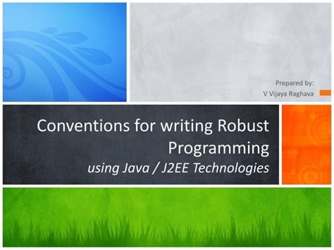Java And J2ee Coding Conventions Pdf