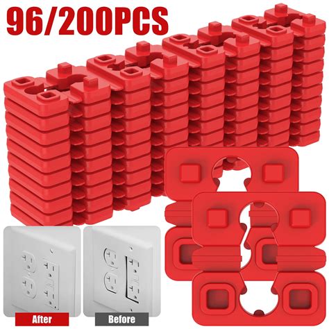 96pcs Switch Receptacle Spacers Portable Electrical Socket Spacer Set Pvc Socket Outlet Spacers