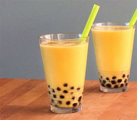 Mango Bubble Tea Recipe Lifestyle Foodies🍎