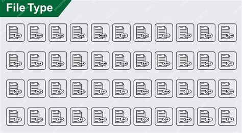 Premium Vector File Type Vector Icons Premium Vector File Type Vector Icons