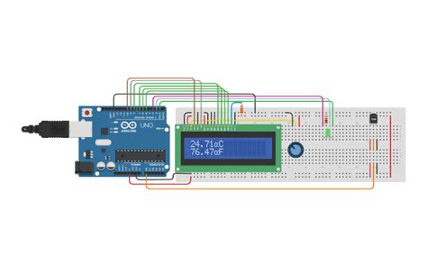 Circuit Design Temperature Tinkercad