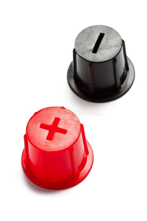 Red Positive And Black Negative Stock Photo Image Of White Power