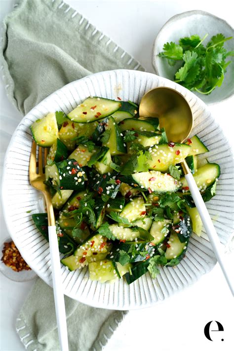 Sesame Cucumber Salad Elizabeth Rider