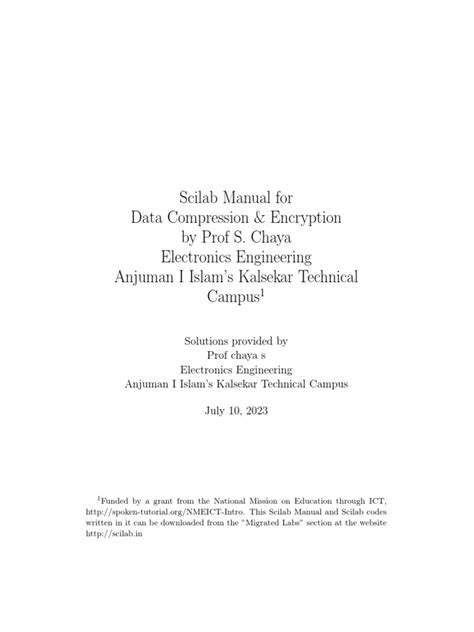 Data Compression And Encryption Prof S Chaya Pdf Data Compression Code