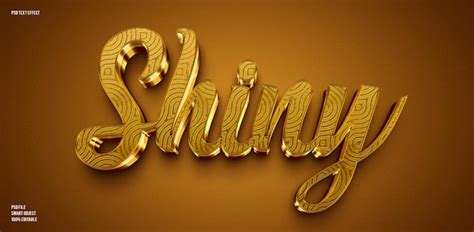 Premium Psd Shiny 3d Editable Text Effect