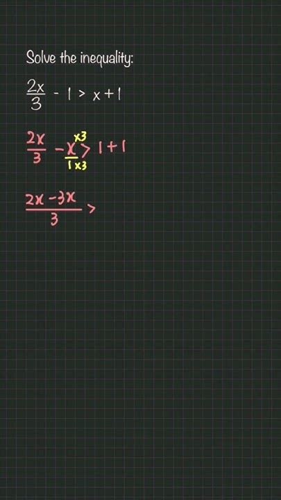 一元一次不等式 Mathematics Maths Mathtrick Uec 独中数学 独中 初中数学 Learning