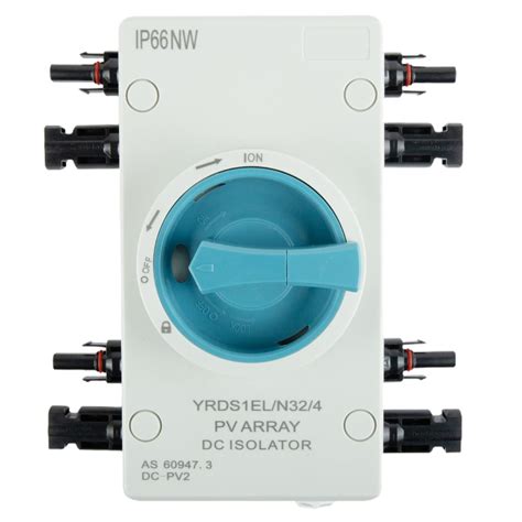 Pv Dc Disconnect Switch Main Switch 32a 1000vdc 4p Ip66 For 2 Strings