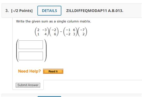 Solved 3 2 Points Details Write The Given Sum As A