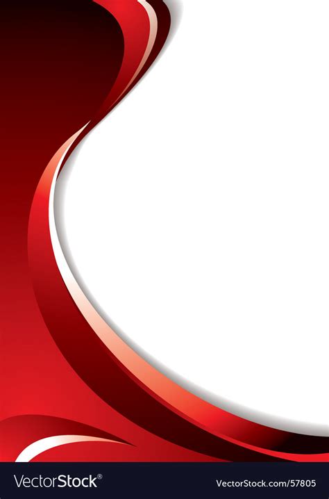 Red Curve Royalty Free Vector Image Vectorstock