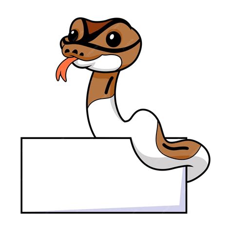Dessin Animé Mignon Python Ball Pied Avec Signe Vierge Vecteur Premium