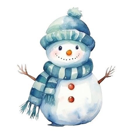 수채화 귀여운 눈사람 캐릭터 메리 크리스마스 크리스마스 캐릭터 그림 Png 일러스트 및 이미지 에 대한 무료 다운로드 Pngtree