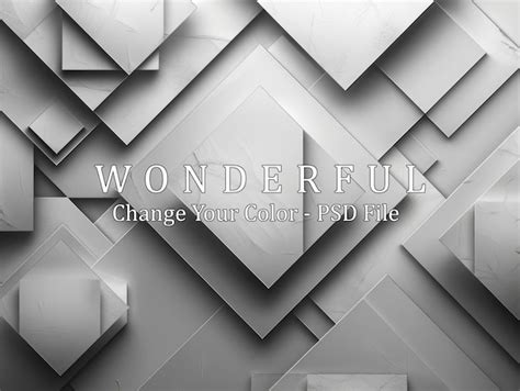 Premium Psd Abstract Geometric Pattern Of Overlapping Squares In Shades Of Gray