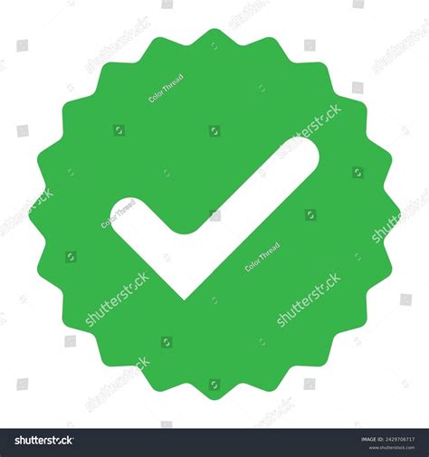Check Mark Tick Verification Icon Symbol Stock Vector Royalty Free