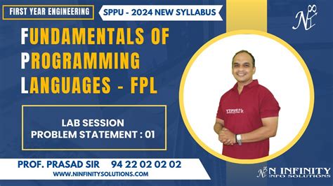 Sppus Fe Fpl Session 7 Unit 1 Lab Session 01 Printf C