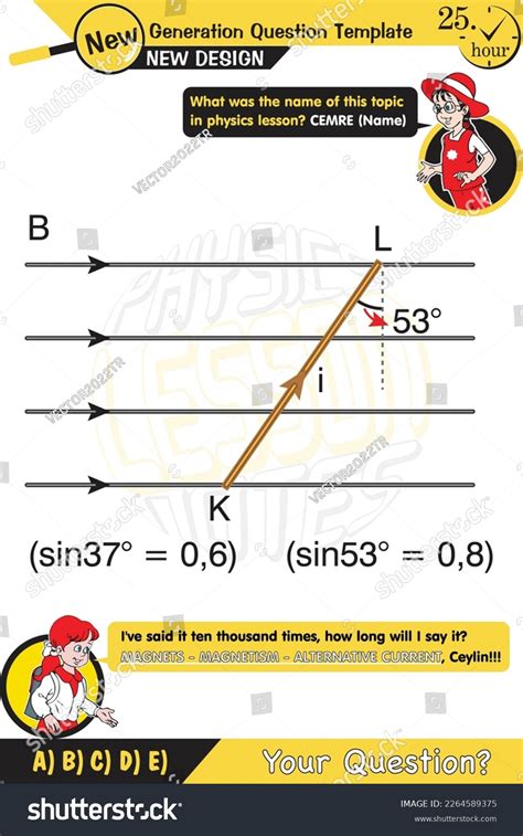 Physics Magnets Scientific Magnetic Field Electromagnetism Stock Vector