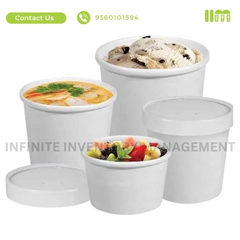 White Plain 1250 Ml Paper Containers At ₹ 9 98 Piece In Chennai Id 2850889317391