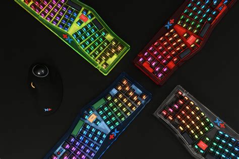 VickyBoard Split Keyboard Ruby Black X Plus