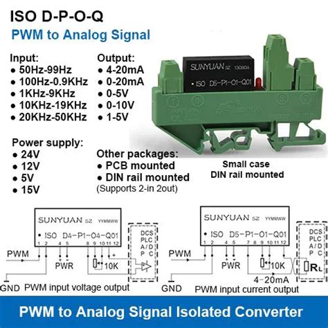 Din3 4 20ma0 5v0 10v Output Analog Signal Pulse Width Modulation