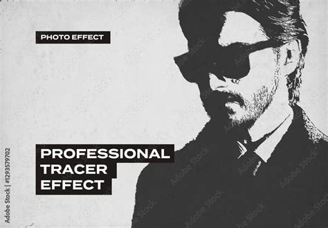Tracer Bitmap Black White Risograph Silk Screen Photo Effect Paper