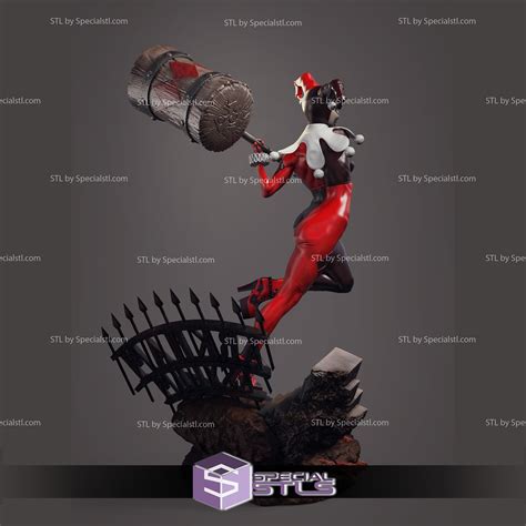 Harley Quinn Clown 3d Model Action Pose Specialstl