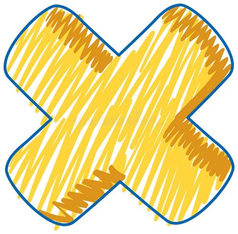 Math Times Sign Symbol In Pencil Colour Sketch Simple Style Stock Math Times Sign Symbol In Pencil Colour Sketch Simple Style Stock