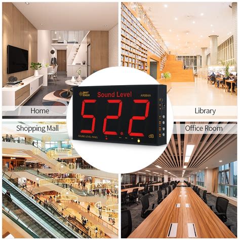 SmartSensor AR884A Smart Wall Mounted Sound Level Meter EU US Plug Alexnld Com