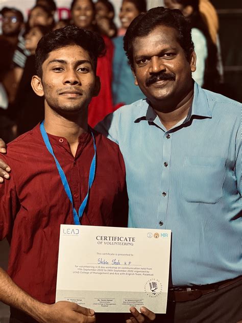 Shibin Sha Kp On Linkedin Certificate Of Volunteering In 8 Day Work
