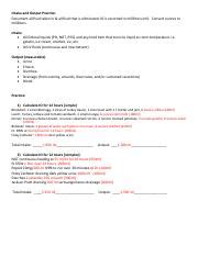 Intake And Output Practice Answers Pdf Intake And Output Practice Document All Fluid Taken In