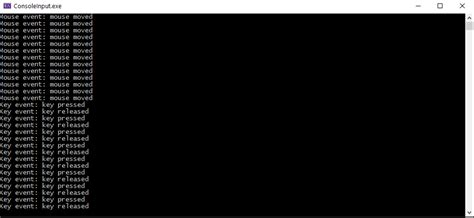 How To Read Direct Mouse And Keyboard Events In C Console App
