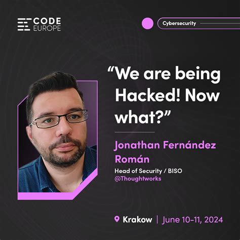 Code Europe On Linkedin Codeeurope24 Krakow Cybersecurity