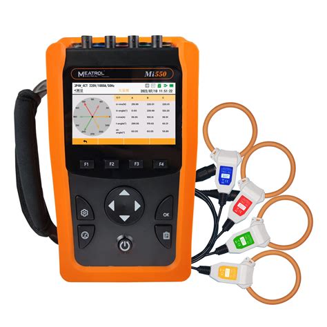 Portable Analyzer Rogowski Coil Electric Energy Meter Battery Power Data Logger Power Quality