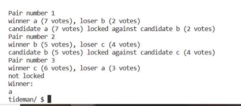 Tideman Check50 Accepts Sort But I Am Not Sure Rcs50